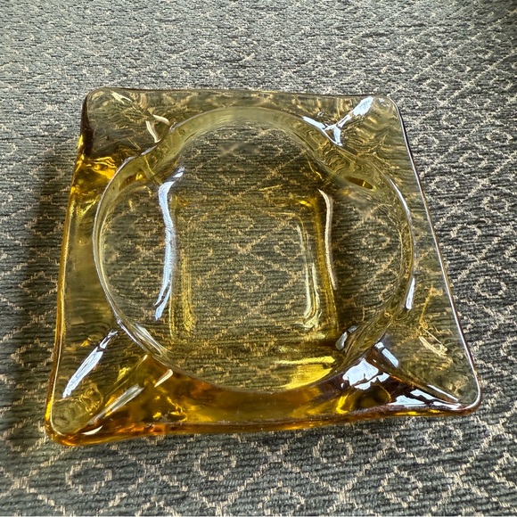 Anchor Hocking | Accents | Anchor Hocking Glass Ashtray Honey Amber ...